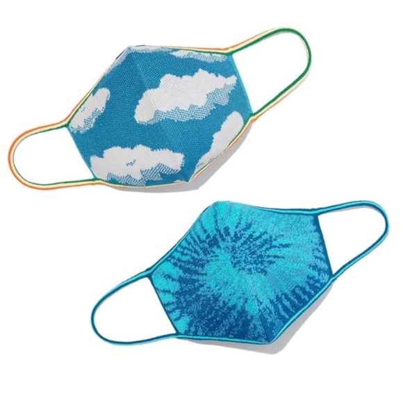 Rothy's | Accessories | Rothys Kids Mask 2 Pack Blue Burst Cool Cloud ...